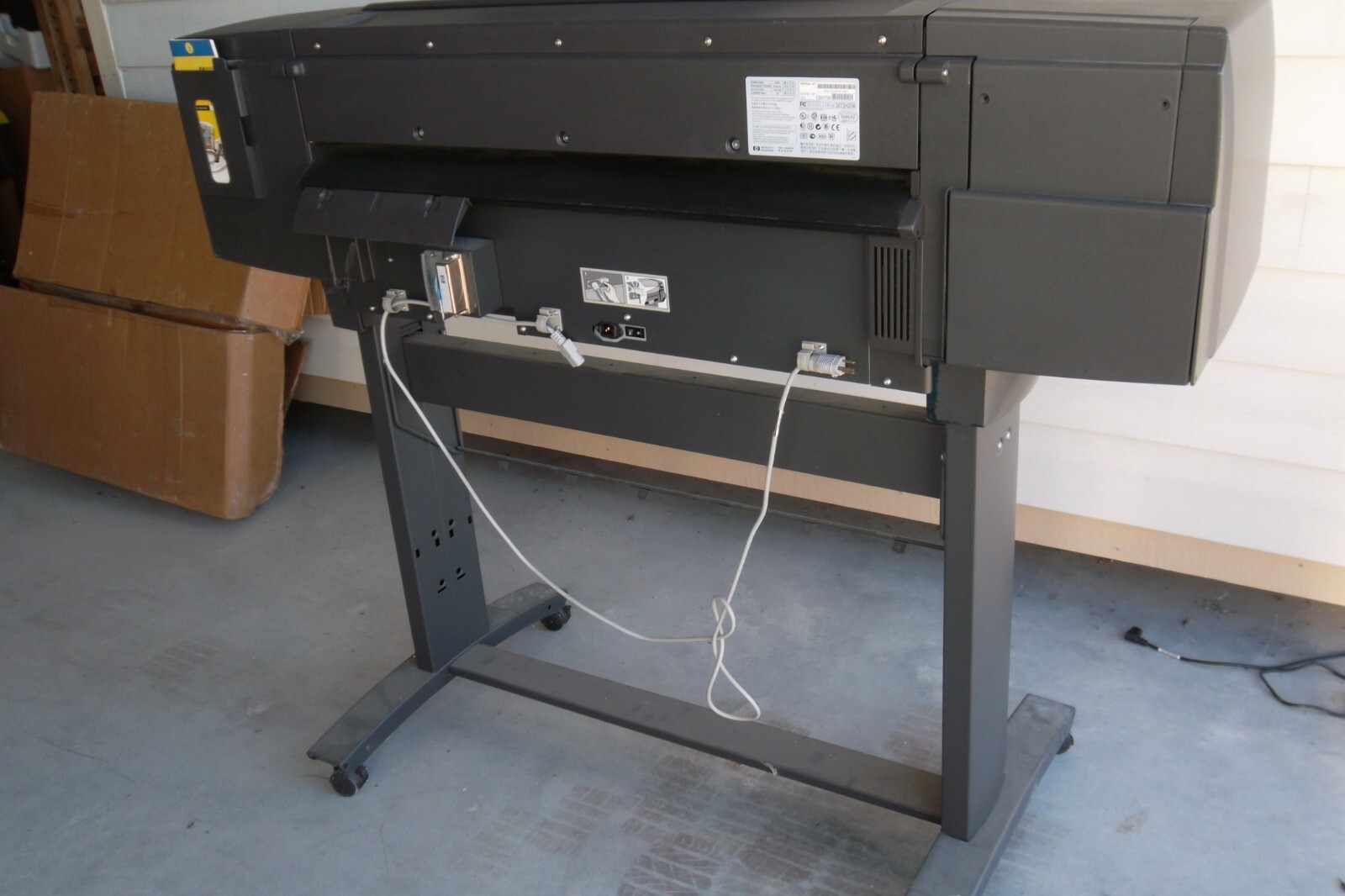 HP DesignJet 1055CM Plotter 36" Wide Color Inkjet USB Network JetDirect ...