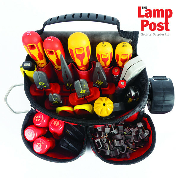 CK Tools MA2736 Electrician Tool Holder 3 Pocket 10 Holder Pouch Hammer ...