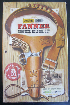 Rare Mattel Shootin' Shell Frontier Single Holster & Cap Gun Set w ...
