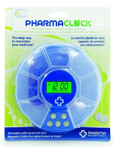 Pharma Clock Pill Dispenser With Alarm | eBay