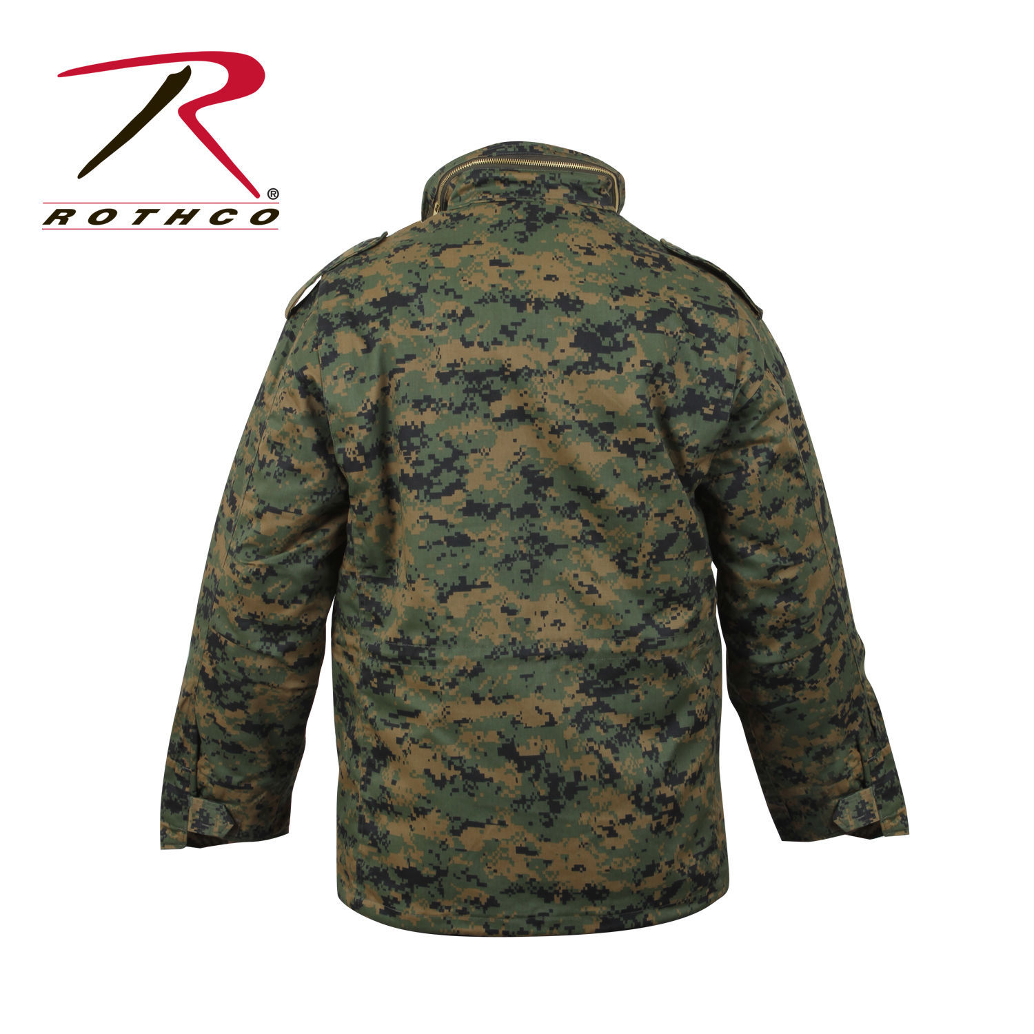 ROTHCO 8590 WOODLAND DIGITAL CAMO MENS M65 FIELD JACKET WITH QUILTED ...