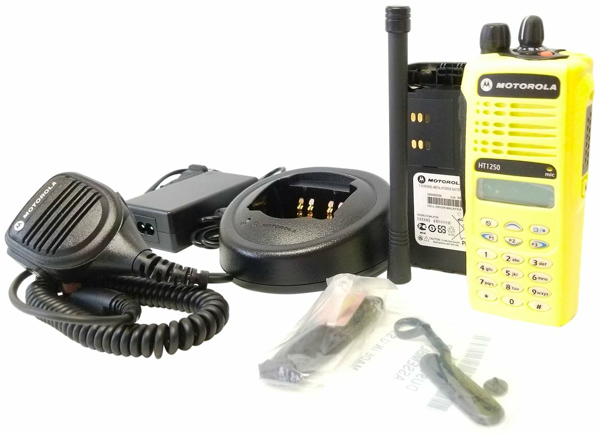 Motorola HT1250 VHF Two Way Radio 136-174 MHz MDC Full Keypad ...