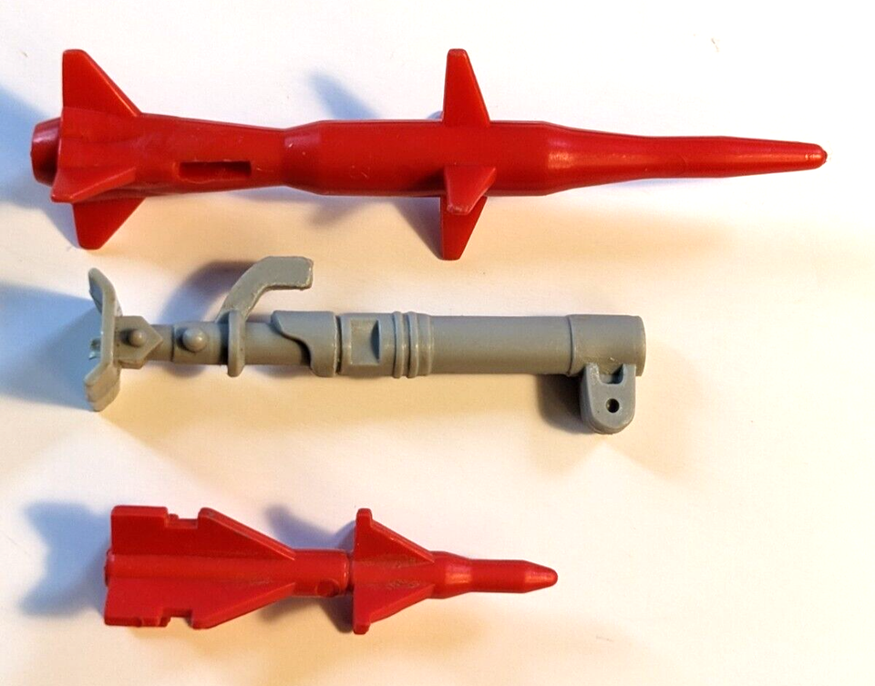 Vtg G.I. Joe missiles lot COBRA STINGER MISSILE, Rocket Launcher, Cobra ...