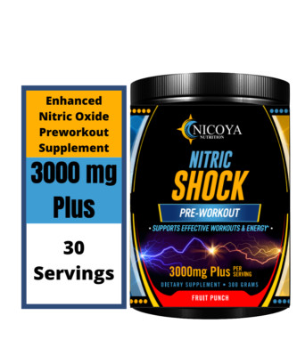 Nitric Oxide - Pre Workout Powder Increase Power, Strength & Energy ...