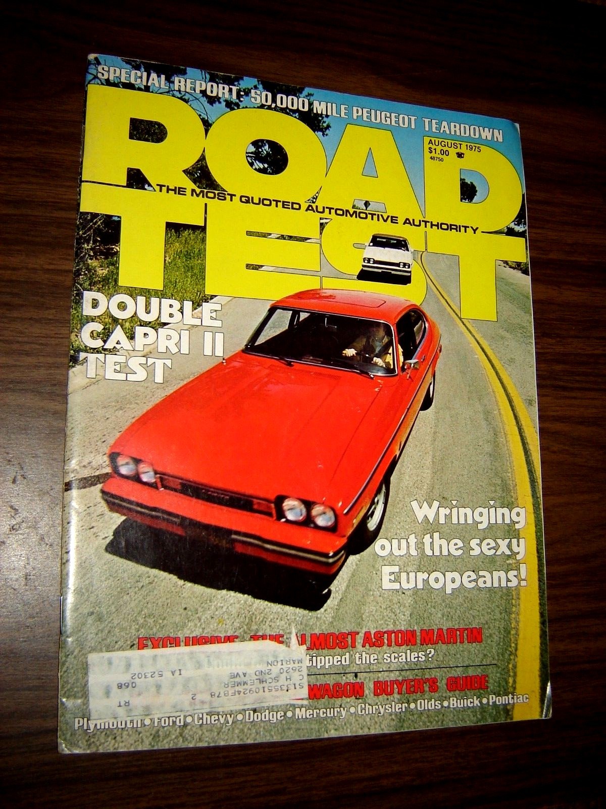 ROAD TEST Magazine-AUGUST 1975-DOUBLE CAPRI TEST-WRINGING OUT THE SEXY ...