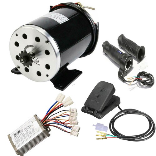 Electric Go kart 36V 800W Motor Brush Controller Throttle Grip Foot ...