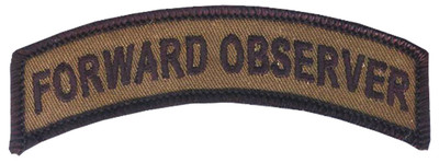 Forward Observer Embroidered (Wax) Tab - FO - Artillery Spotter - US ...