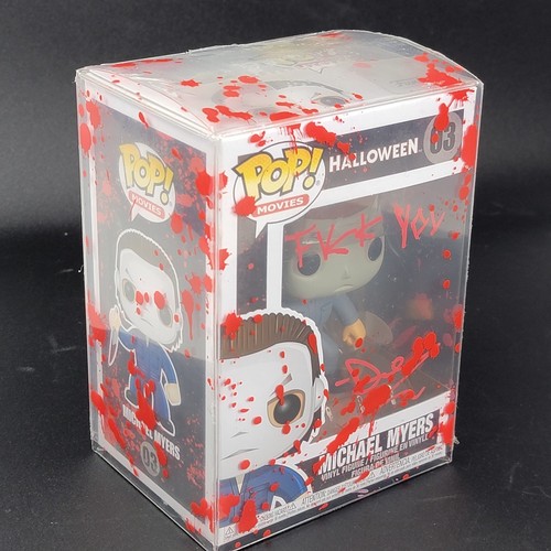 MICHAEL MYERS Funko Pop #03 Halloween LE DAEG FAERCH Signed & Remarked ...