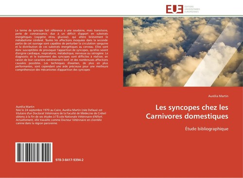 Aurélia Martin | Les syncopes chez les Carnivores domestiques ...