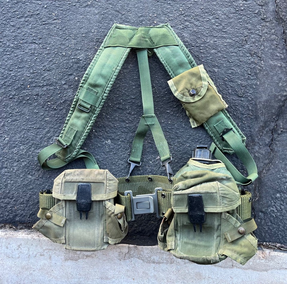 USGI ARMY USMC ALICE SYSTEM LC1/LC2 LOADOUT, BELT + SUSPENDERS ...