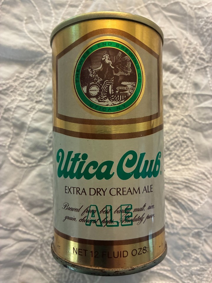 Utica Club Extra Dry Cream Ale can.Intact Pull Tab Top. Stunning | eBay