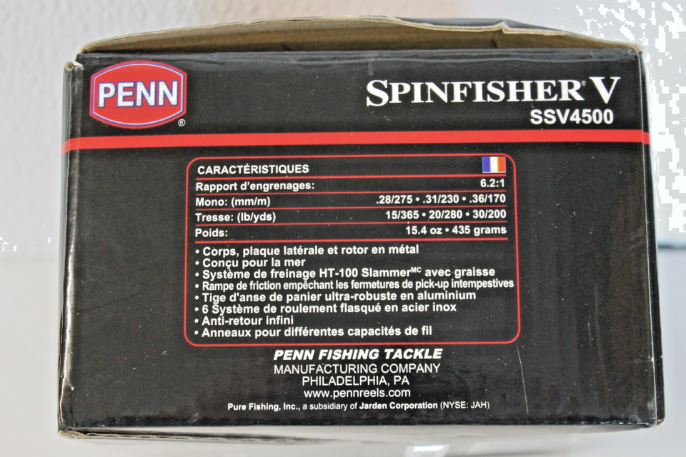 Penn Spinfisher V 4500 Spinning Reel - SSV4500LL | eBay