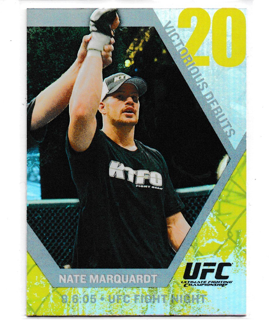 Nate Marquardt 2009 Topps UFC Round 1 Victorious Debuts Insert Card ...