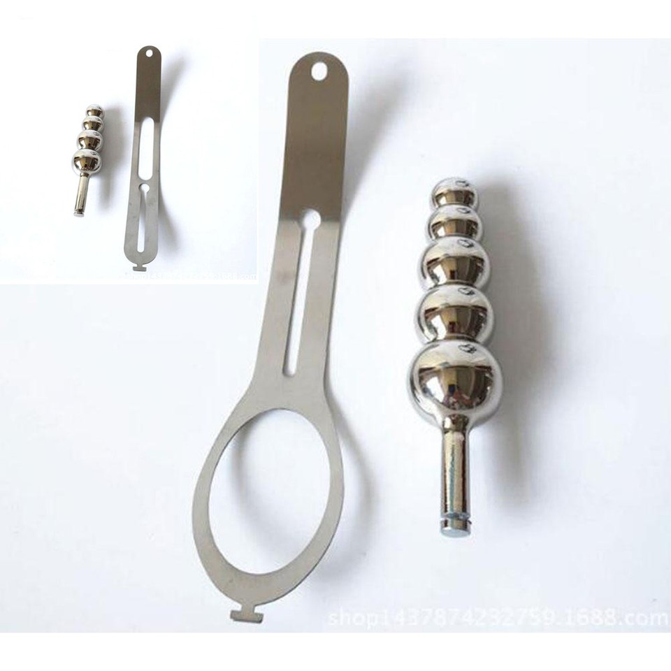 Stainless Steel Four Five Solid beads Plug For Lock Pants Belt ...