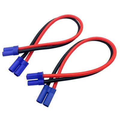2pcs ec5 male connector to ec5 female connector rc extension cable lead ...