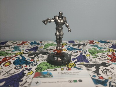 Heroclix Invincible Iron Man set Titanium Man #047 Super Rare figure w ...