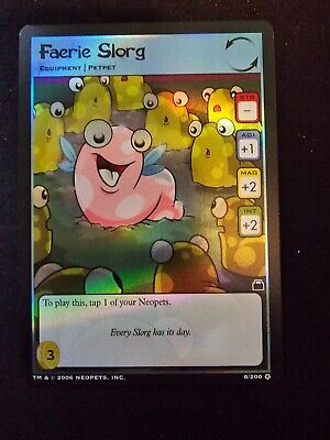 Neopets TCG Faerie Slorg Holo Travels in Neopia #8/200 Ultra Rare ...