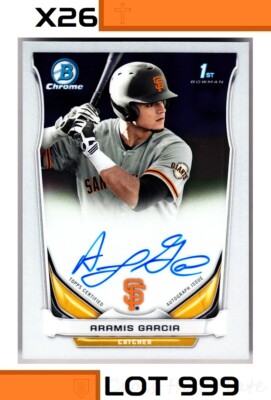 1-2014 BOWMAN CHROME DRAFT AUTO ARAMIS GARCIA GIANTS CARD#BCA-AG QTY | eBay