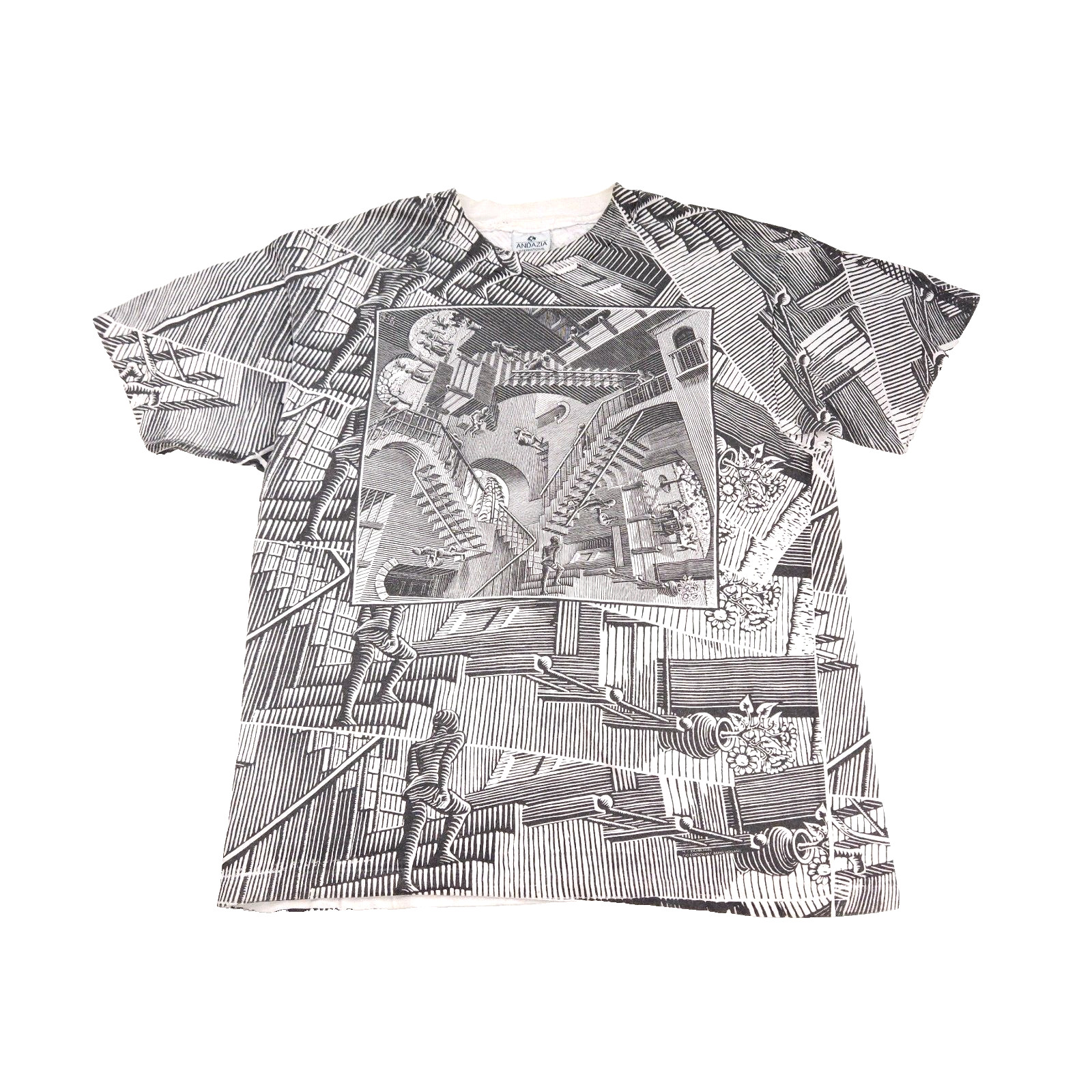 Vintage 1990 Mc Escher Spiral Stairs Relativity Andaz… - Gem