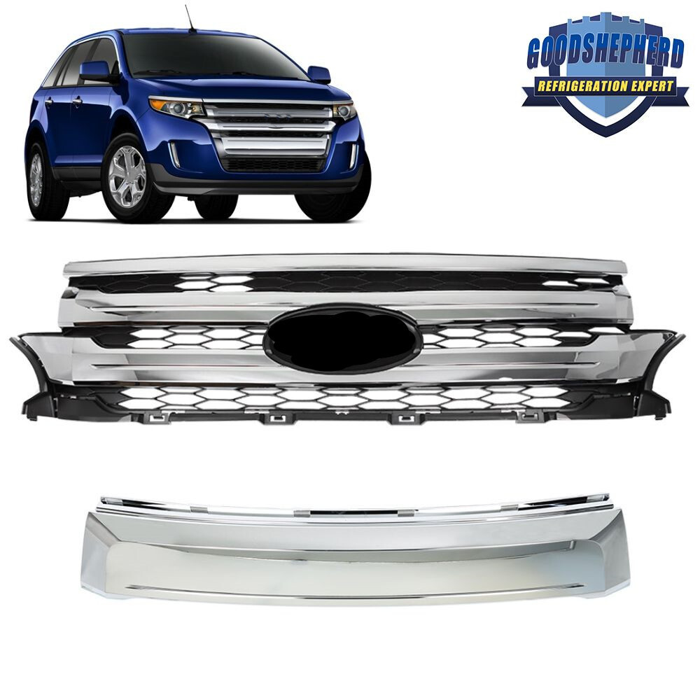 Fit For Ford Edge 2011 2012-2014 Front Upper Grille Grill Assembly W ...