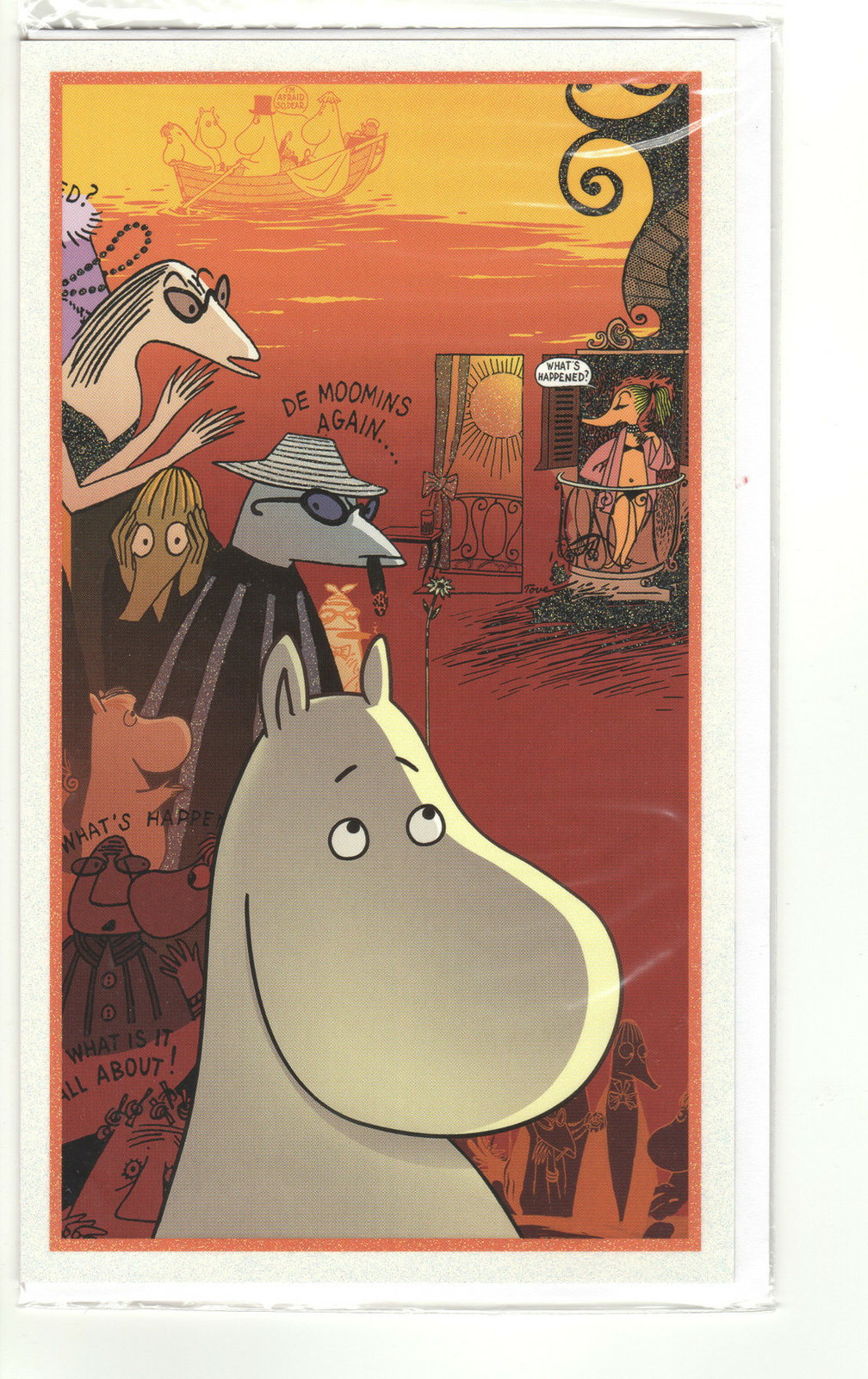 Moomin Greeting Card Riviera Moomin Troll Karto | eBay