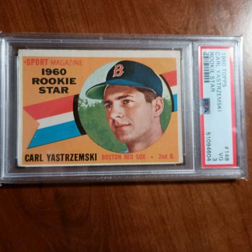 1960 TOPPS CARL YASTRZEMSKI #148 ROOKIE CARD BOSTON RED SOX PSA 3 VG | eBay