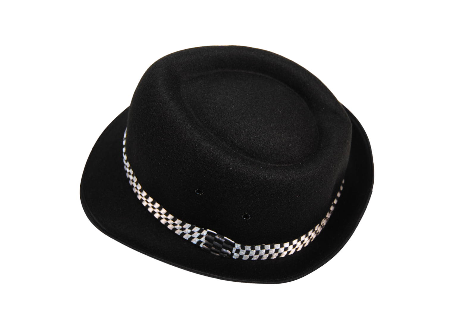 Rude Boy Ska Porkpie Black 2 Tone Pork Pie Hat Fedora Medium / 56Cm ...