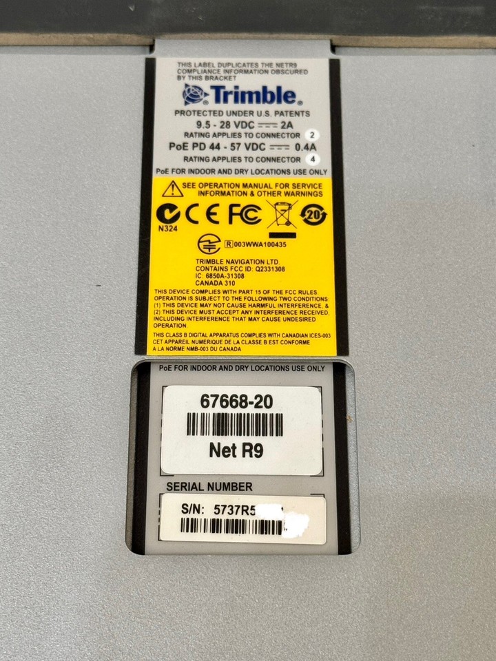 Trimble NetR9 Ti-2 GNSS GPS Reference Station RTK CORS VRS Galileo GNSS ...