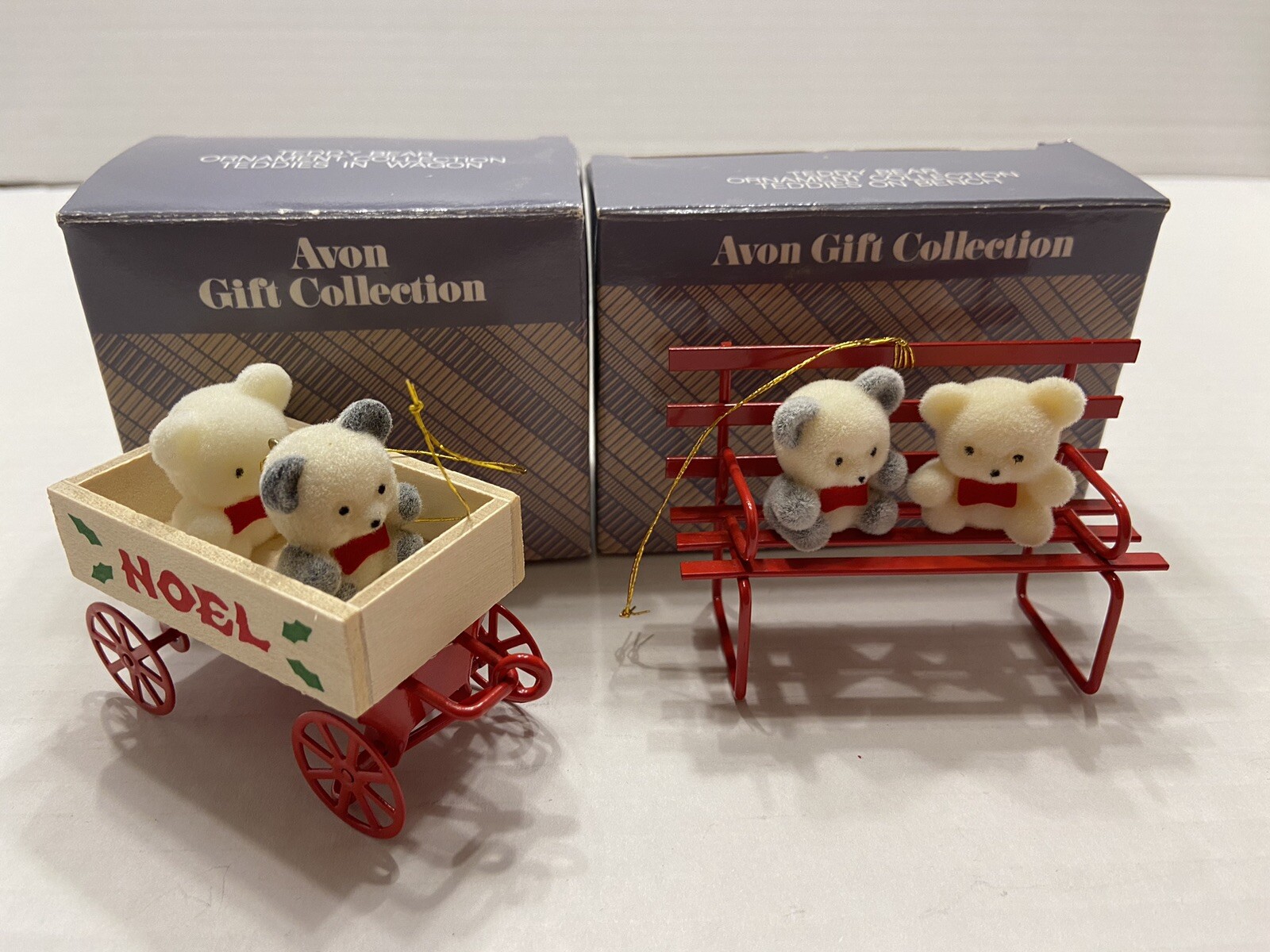 Lot Of 2…Vintage Avon Teddy Bear Ornaments Collection | eBay