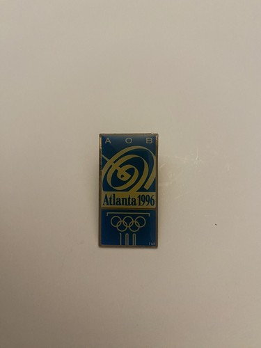 AOB Atlantic Olympic Broadcasting Pin Atlanta 1996 Lapel Pin Hat Tie P2 ...