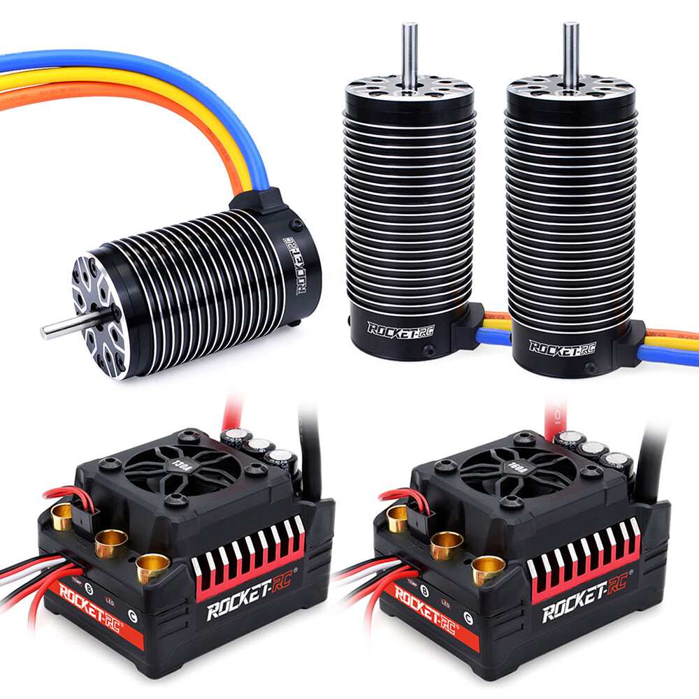 Rocket-RC 4092/4082/4068 Brushless Motor and 130A/160A ESC for 1/8 RC ...