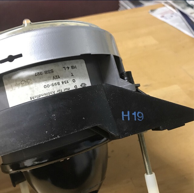 BMW E30 HELLA Ellipsoid Low Beam Glass Lens Projector Headlight for ...