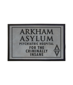 Arkham Asylum Psychiatric Hospital Sign Doormat Inspired by Batman DC ...