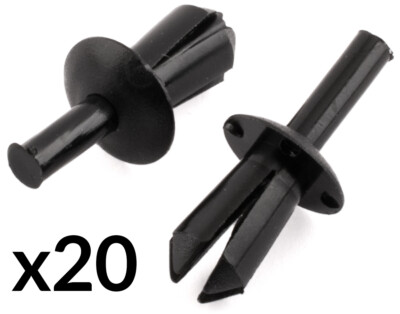 20x 5mm Trim Clips For BMW Wheel Arch Liner Lining Moulding Black ...