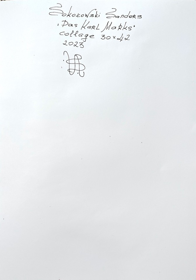 Original paper collage art Das Karl Marx | eBay