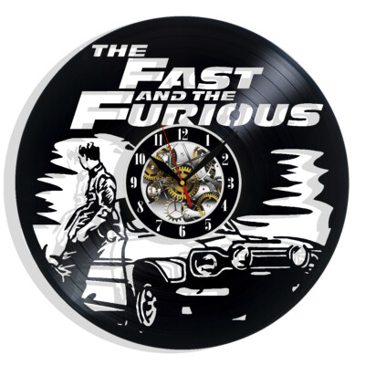 The Fast and the Furious Vinyl Wall Clock Records Decor Gift Birthday ...