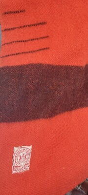 HUDSON'S BAY COMPANY. ENGLAND WOOL RED 3.5 POINT BLANKET 60"X75" (Red ...