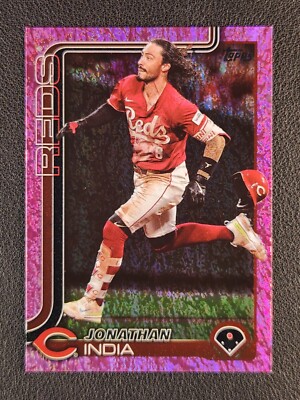 2025 Topps Series 1 #102 Jonathan India Pink Sand Glitter SSP Rare | eBay