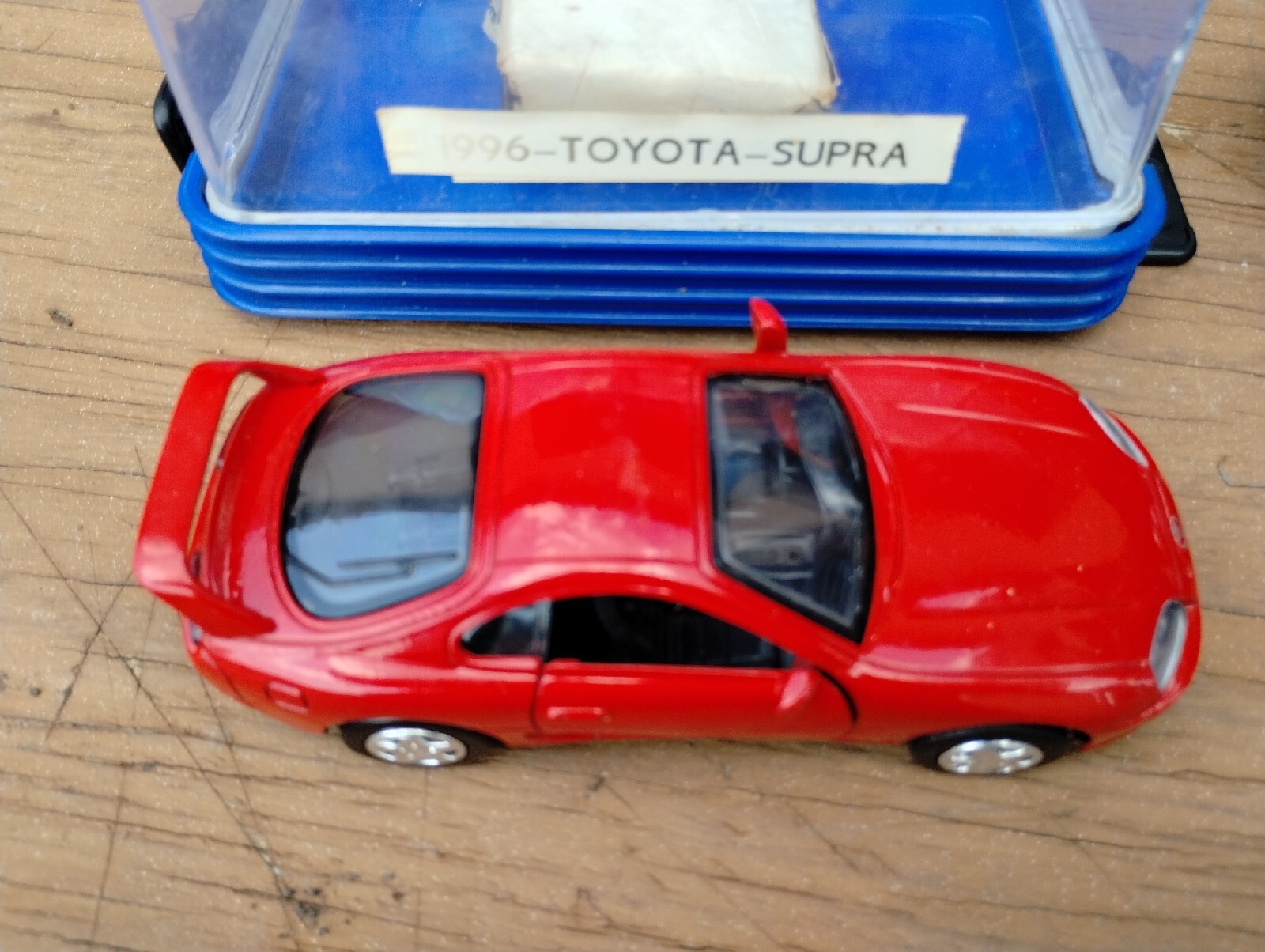 TOYOTA SUPRA 1;:43 scale Diecast Model Car With Case Used Red | eBay