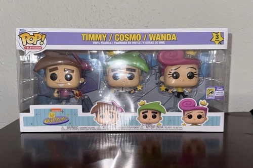 Timmy / Cosmo / Wanda Funko Pop Fairly Odd Parents 3 Pack SDCC 2023 Con ...
