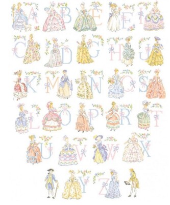 LBP cross stitch chart Le grand ABC MARIE-ANTOINETTE | eBay