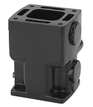 GLM Mercruiser Chevy Marine 454 502 8.2 Exhaust Manifolds 4" Risers 6 ...