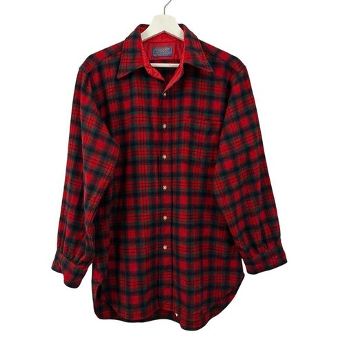 Pendleton Men’s 100% Wool Tartan Plaid Button Down Shirt Size M | eBay