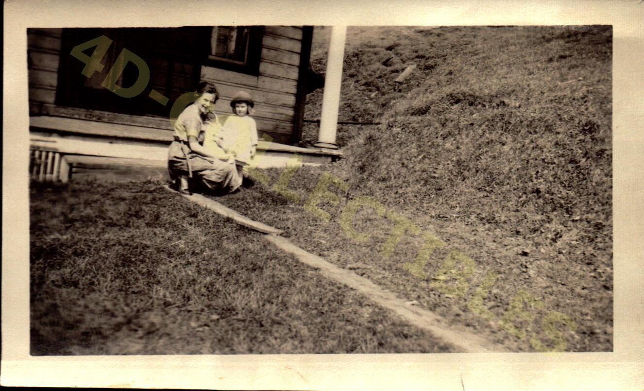 Vintage Found Snapshot Photograph Nostalgic Glimpse of Past Outdoor ...