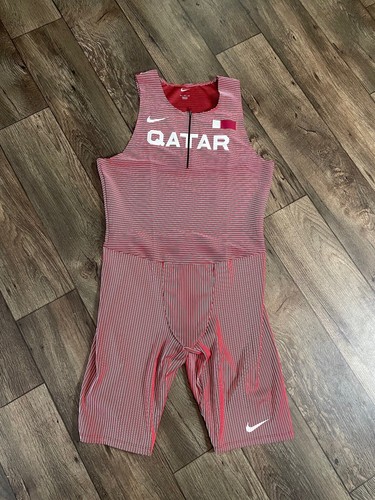 Nike Elite Pro QATAR Track & Field Singlet Speed Suit CI8902-611 Men’s ...