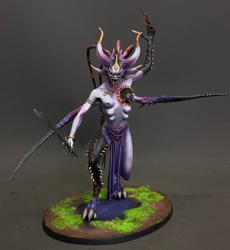 Keeper of Secrets Greater Daemon of Slaanesh Warhammer AOS Painted ...