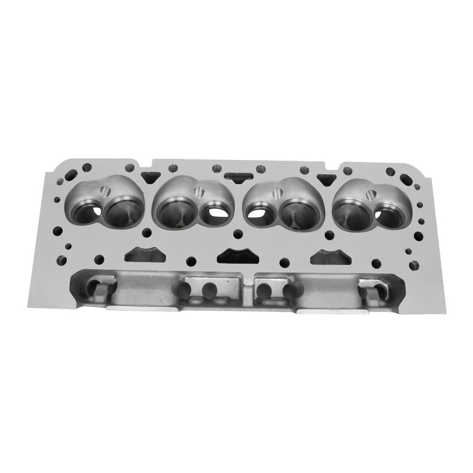 2x Aluminum Bare Straight Plug Cylinder Head for Small Block Chevy SBC ...
