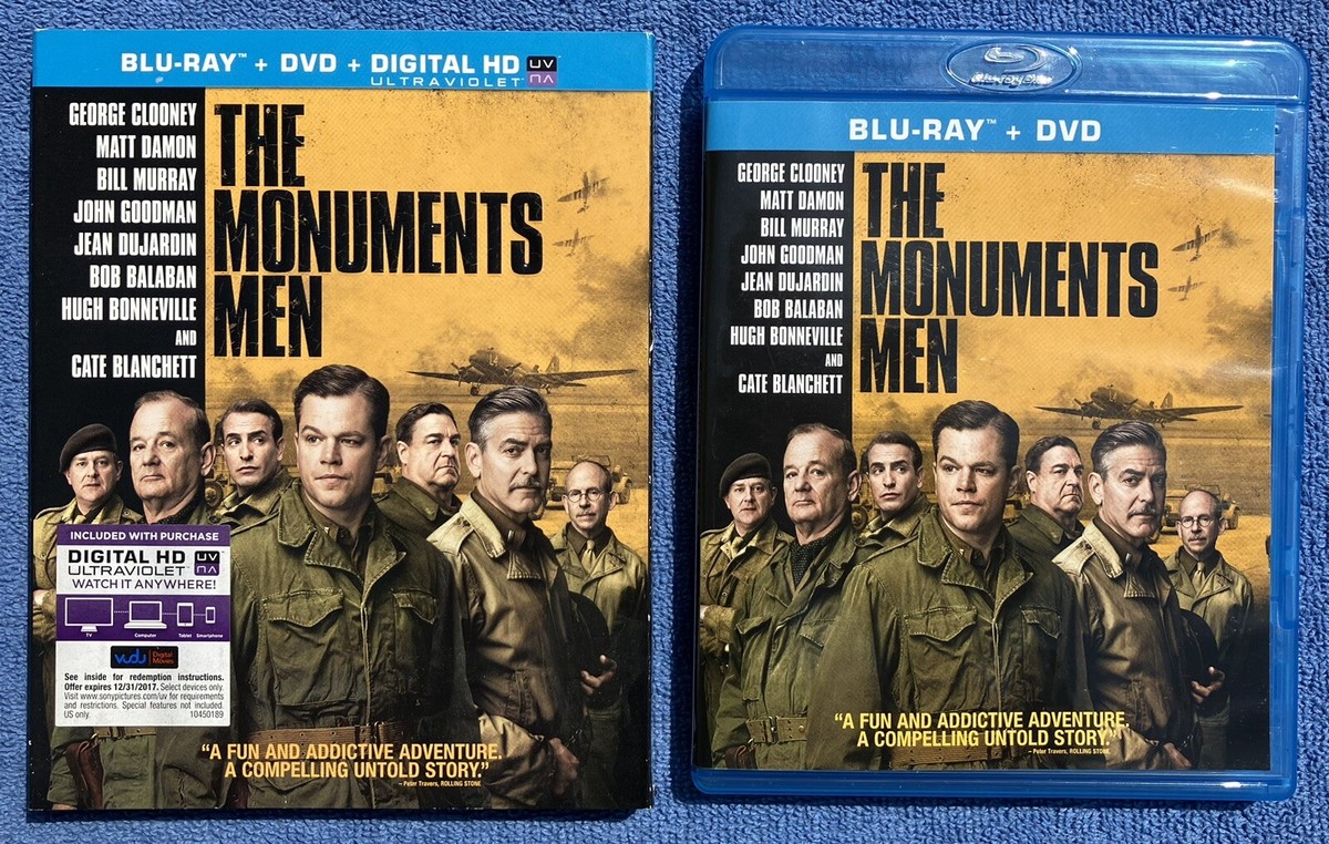 The Monuments Men Dvd Cover The Monuments Men Blu RayDVD, 2014