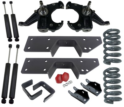 4" / 6" Lowering Drop Kit & Shocks For 1973-87 Chevrolet GMC C10 w/1.25 ...