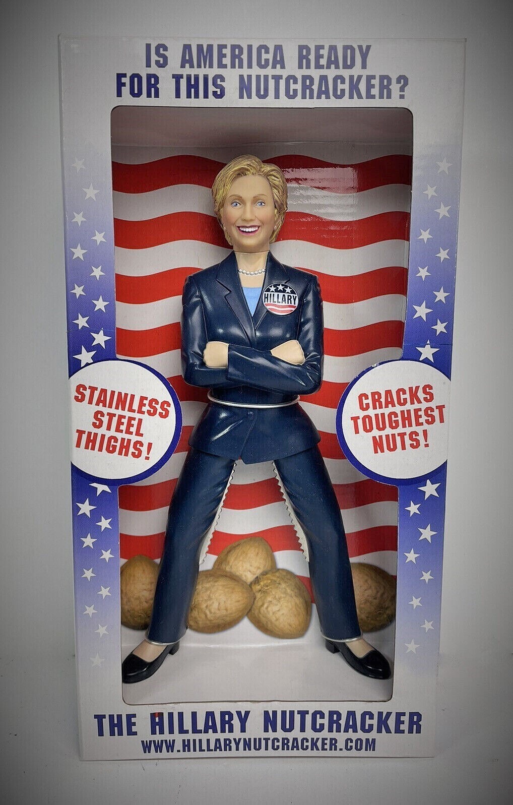 HILLARY RODHAM CLINTON Stainless Steel Thighs NUTCRACKER Cracks ...